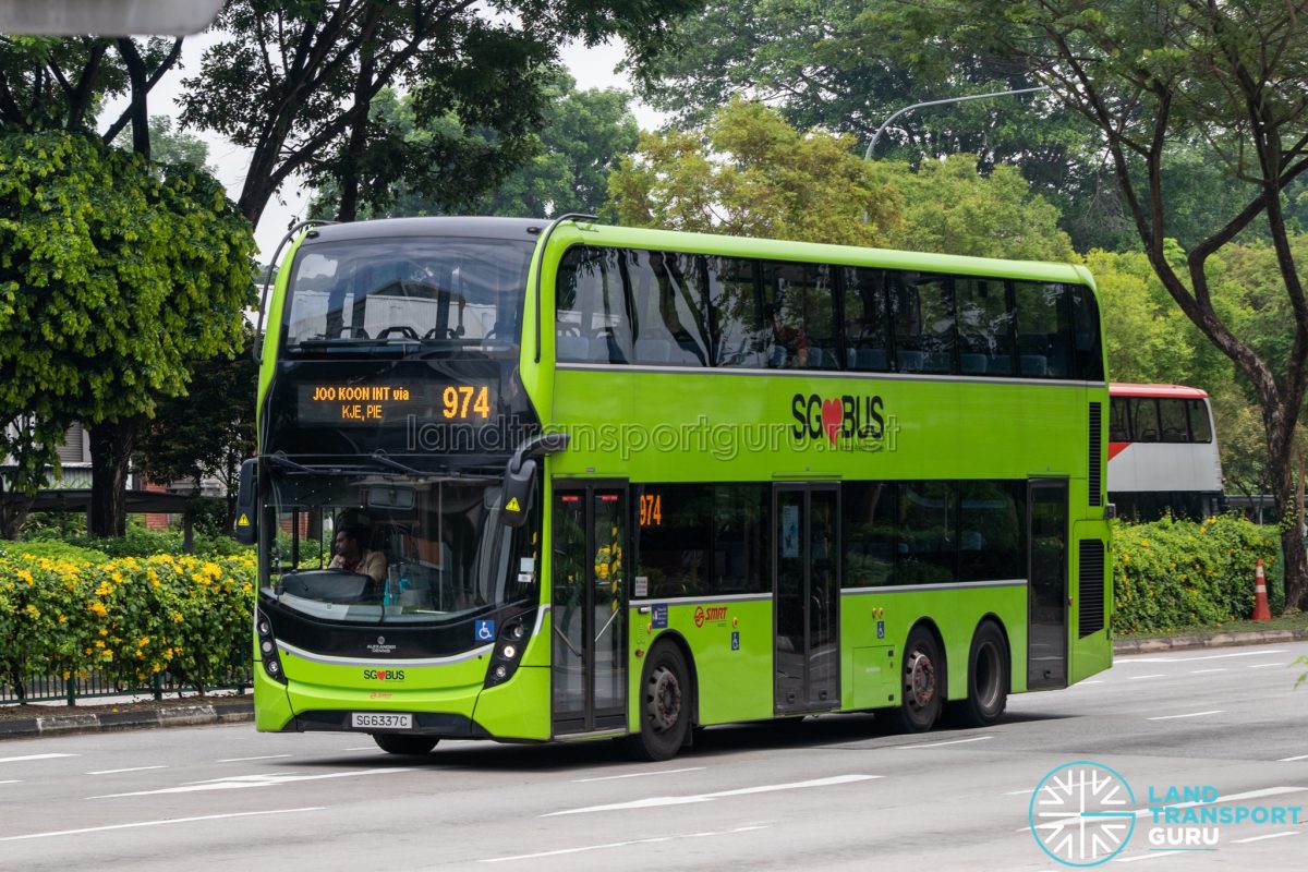 Bus 974 – SMRT Buses Alexander Dennis Enviro500 3-door (SG6337C) | Land ...