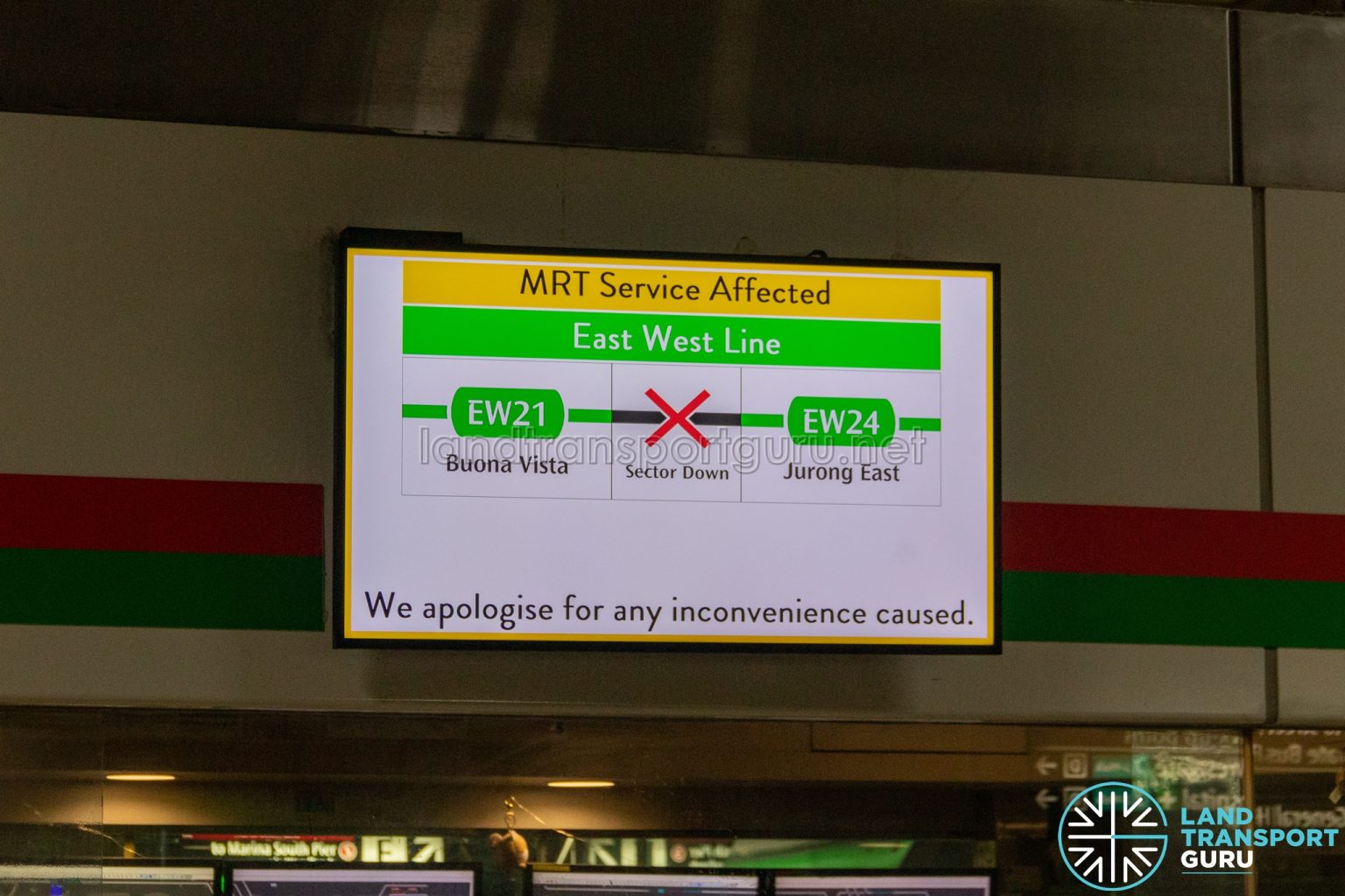 Disruption in EWL MRT service on Sept 16 due to fault in power supply ...