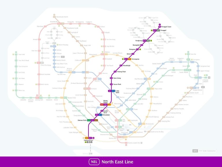 North East Line System Map (Dec 2024) [Image: LTA] | Land Transport Guru