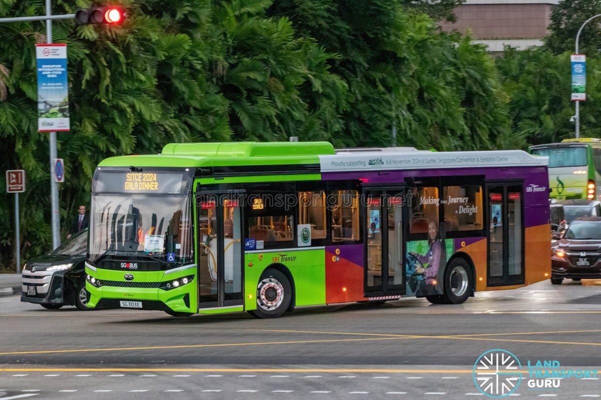 SITCE 2024 Gala Dinner shuttle – SBS Transit BYD BC12A04 (SG3103E ...