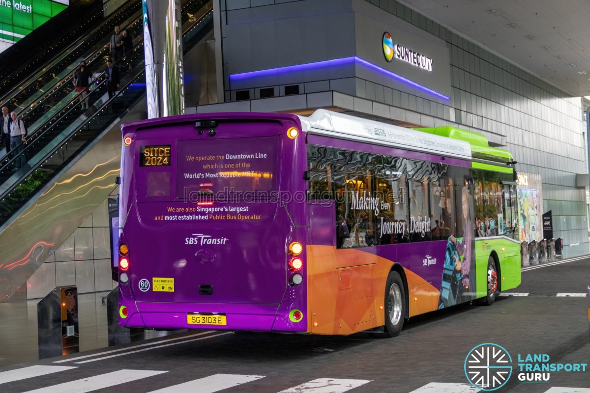 SITCE 2024 Gala Dinner shuttle – SBS Transit BYD BC12A04 (SG3103E ...