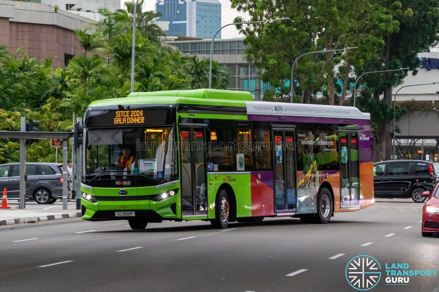 SITCE 2024 Gala Dinner shuttle – SBS Transit BYD BC12A04 (SG3109P ...