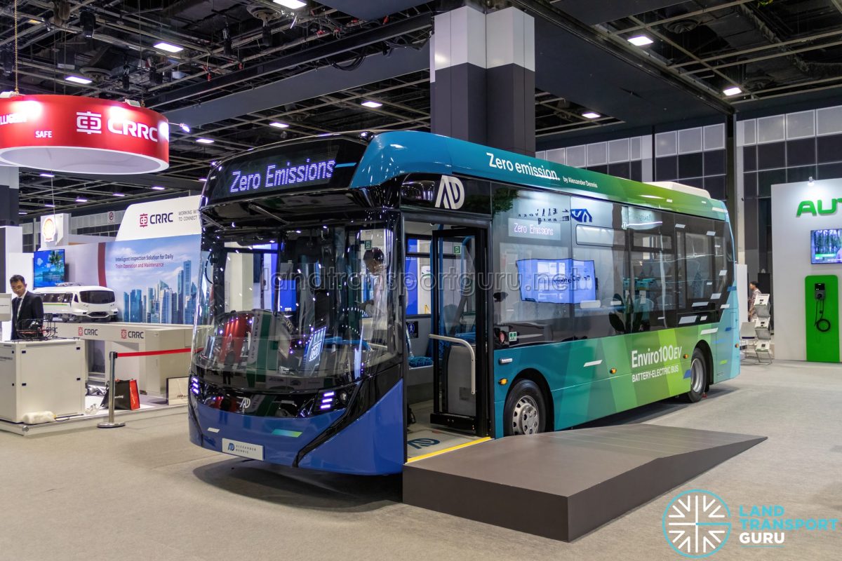 Alexander Dennis Enviro100EV exhibited at SITCE 2024 | Land Transport Guru