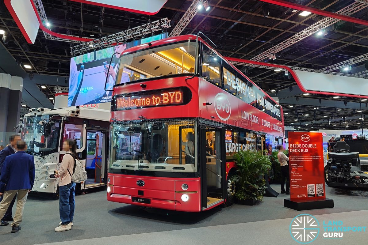 BYD B12DS 3-Door double-deck bus for Singapore | Land Transport Guru