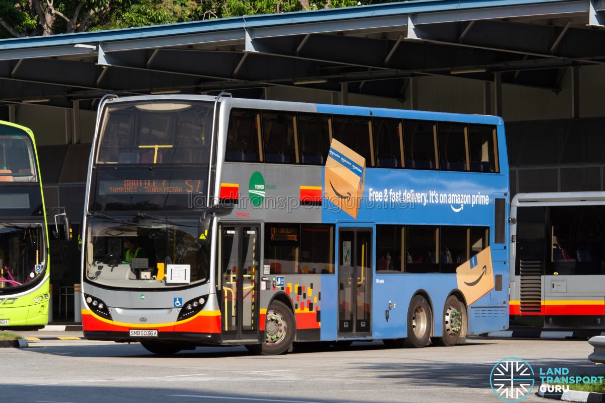 Shuttle 7 – Tower Transit Alexander Dennis Enviro500 (SMB5036A) | Land ...