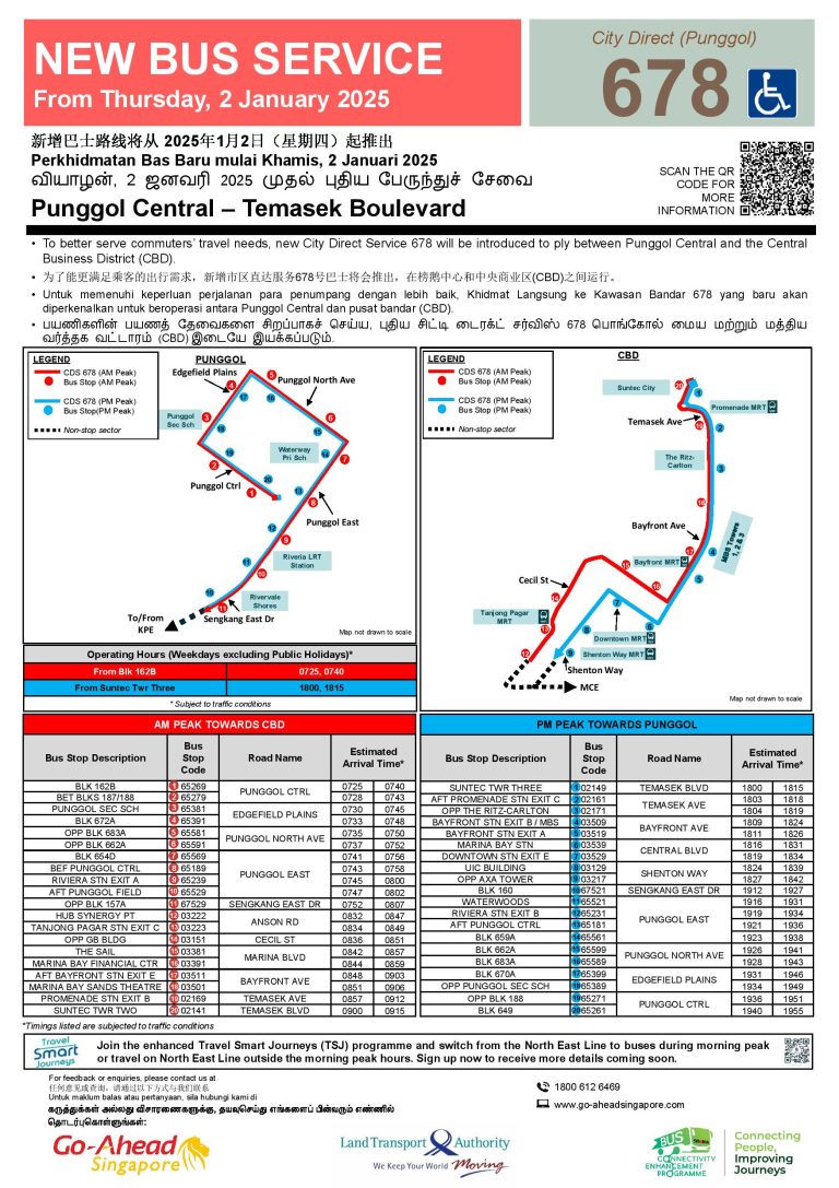 Go-Ahead City Direct Bus Service 678 | Land Transport Guru