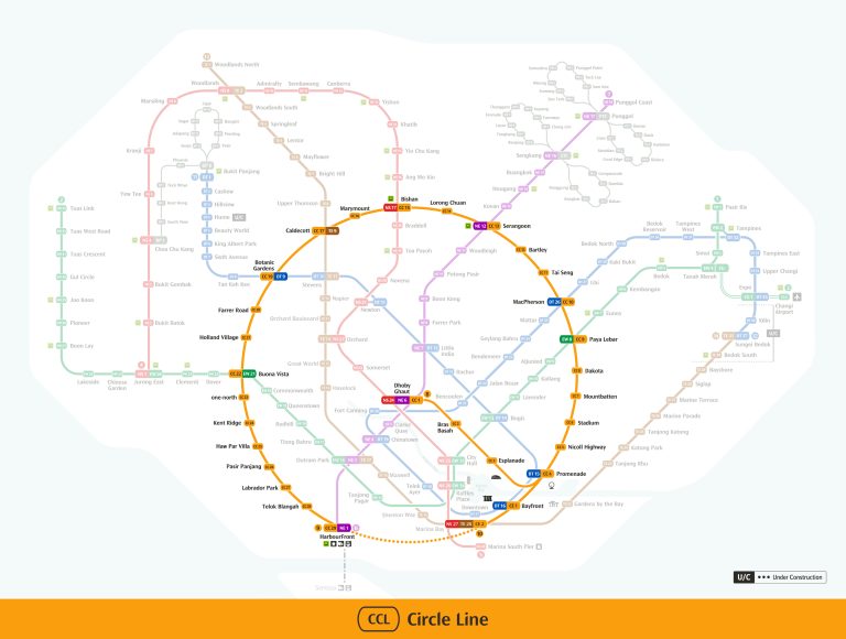 Circle Line System Map (Dec 2024) [Image: LTA] | Land Transport Guru