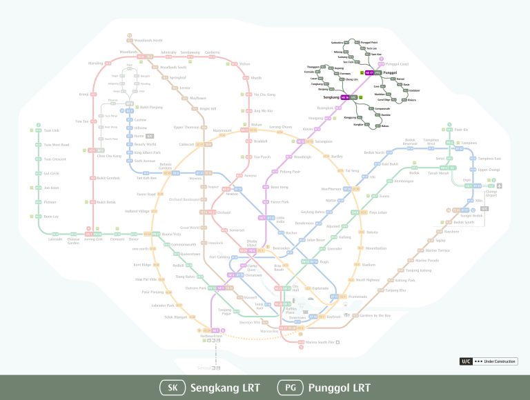 Sengkang & Punggol LRT System Map (Dec 2024) [Image: LTA] | Land ...