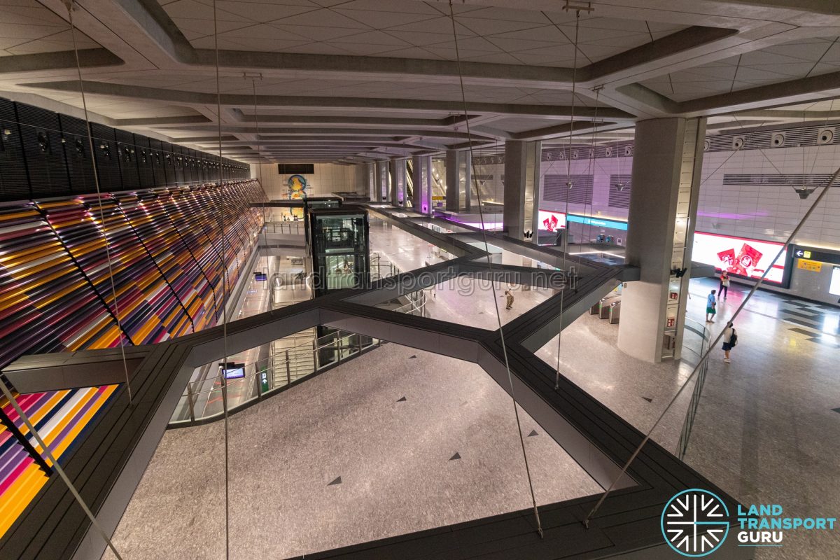 Punggol Coast MRT Station – Station overview from B1 | Land Transport Guru