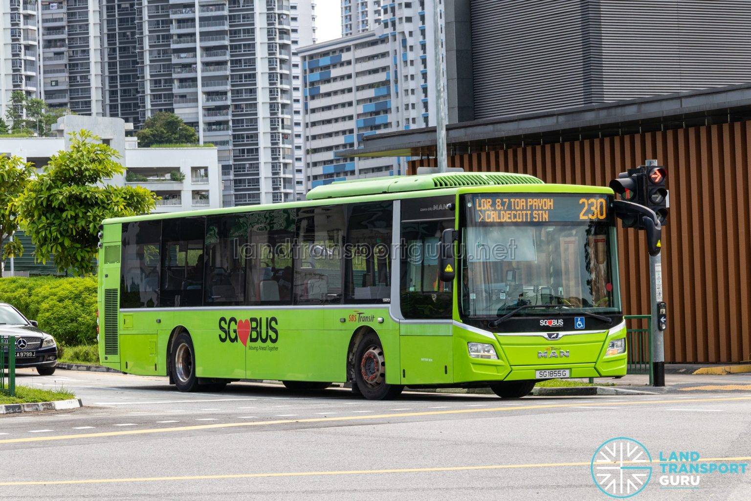 Bus 230 – SBS Transit MAN A22 Euro 6 (SG1855G) | Land Transport Guru
