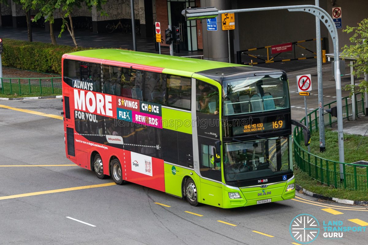Bus 169 – Tower Transit MAN A95 Euro 6 (SG5943J) | Land Transport Guru