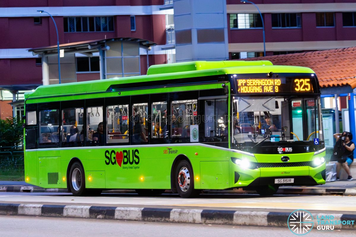 SBS Transit Feeder Bus Service 325 | Land Transport Guru