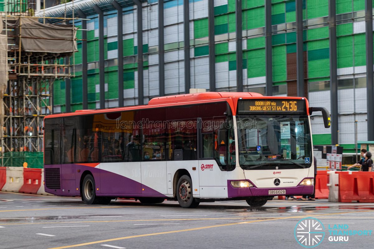 Bus 243G – SMRT Buses Mercedes-Benz Citaro (SBS6102B) | Land Transport Guru