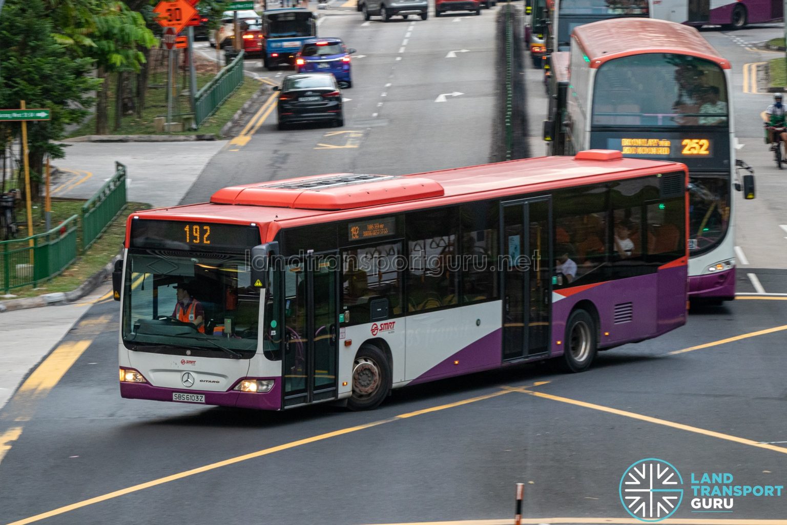 Bus 192 – SMRT Buses Mercedes-Benz Citaro (SBS6103Z) | Land Transport Guru