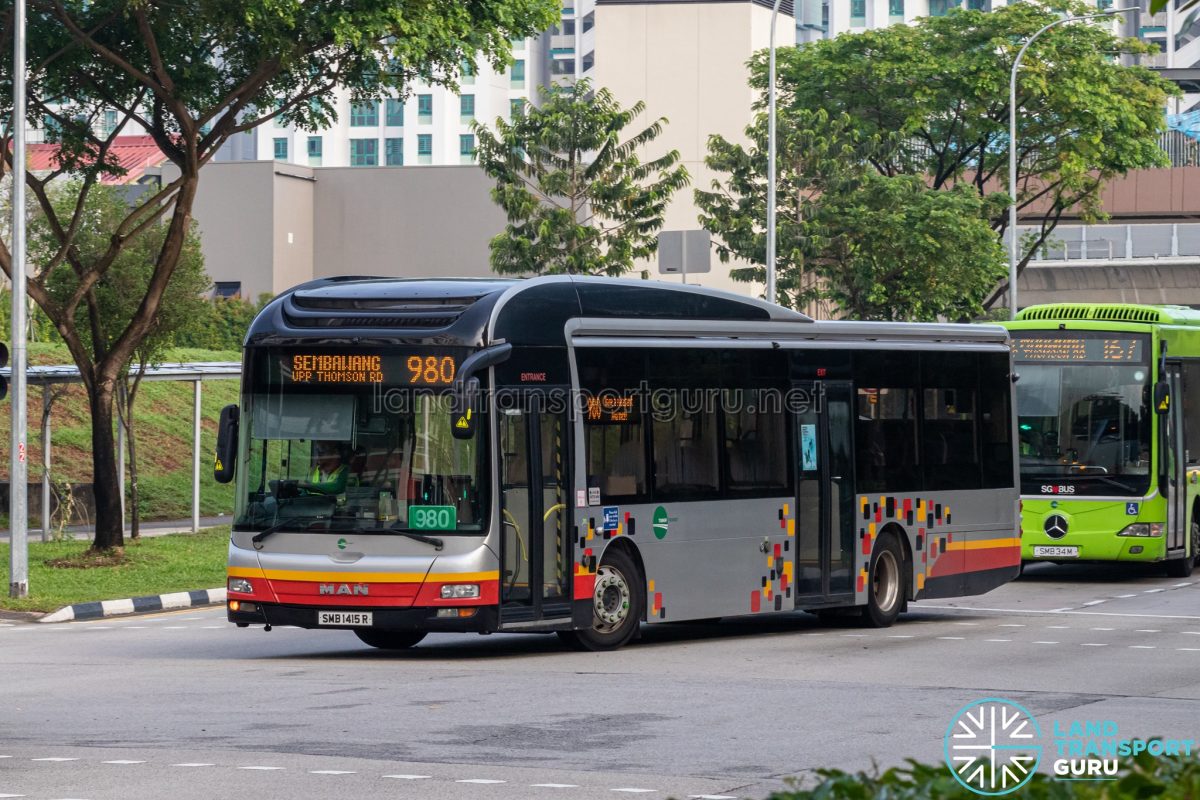 Bus 980 – Tower Transit MAN A22 (SMB1415R) | Land Transport Guru