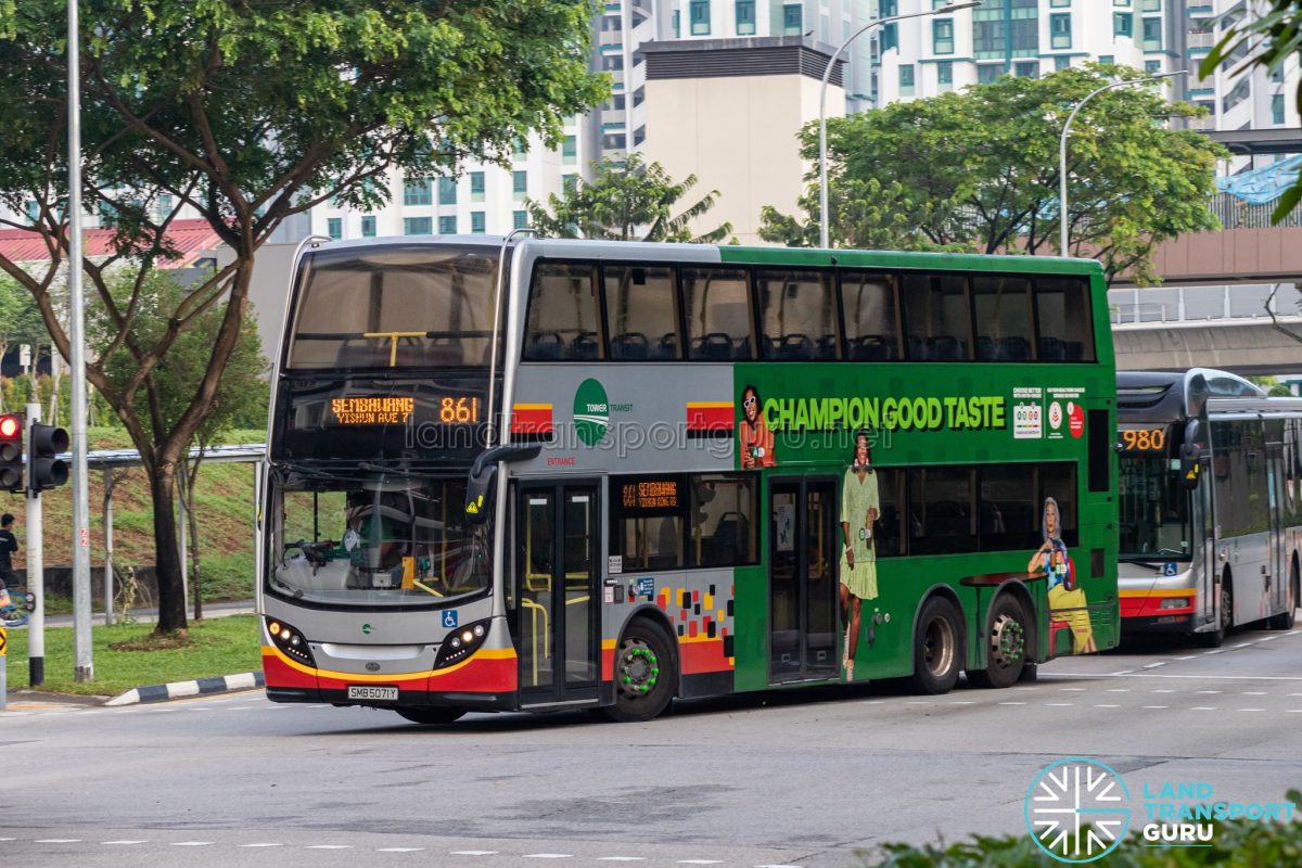 Tower Transit Bus Service 861 | Land Transport Guru