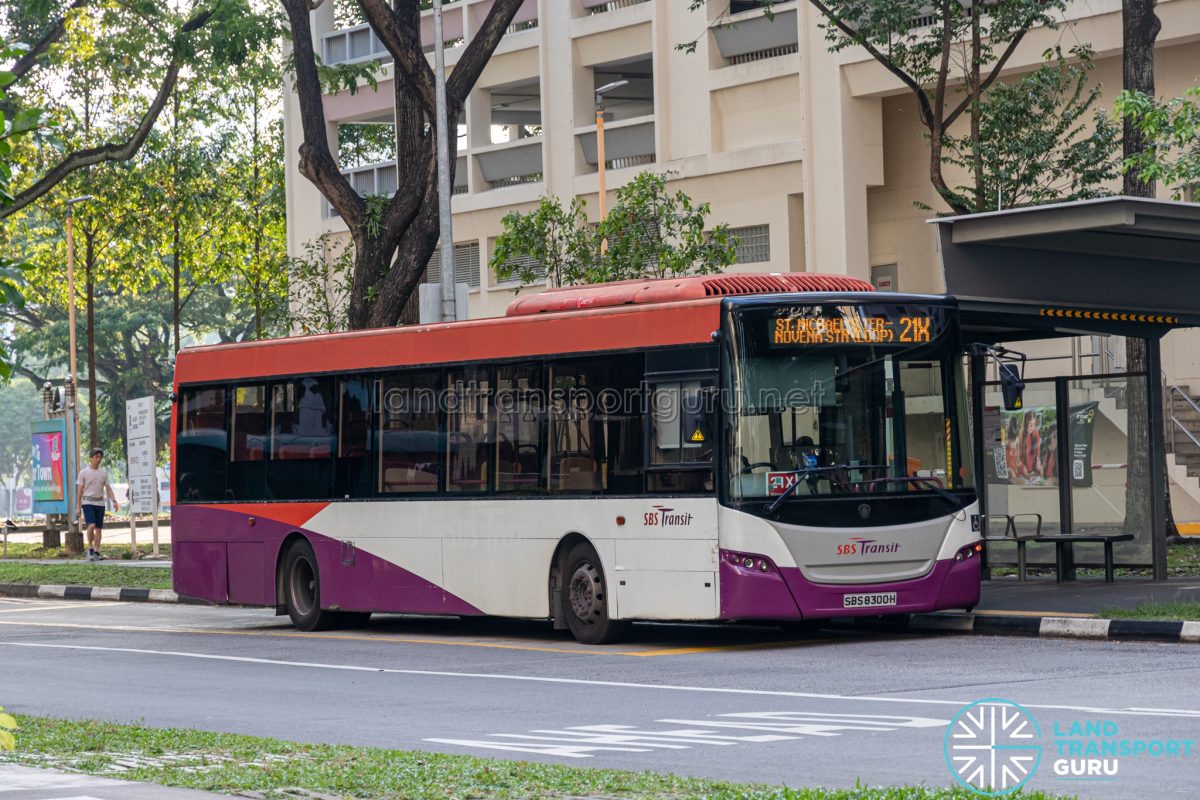 [Defunct] SBS Transit Bus Service 21X | Land Transport Guru