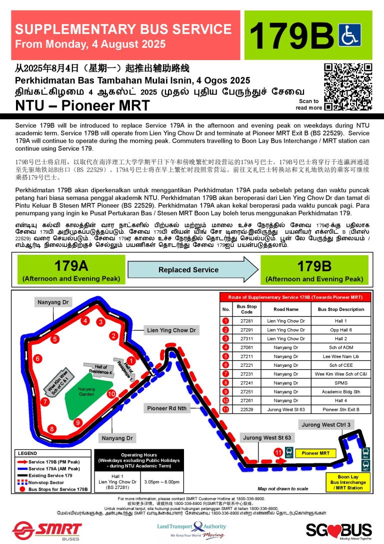 SMRT Bus Service 179B | Land Transport Guru