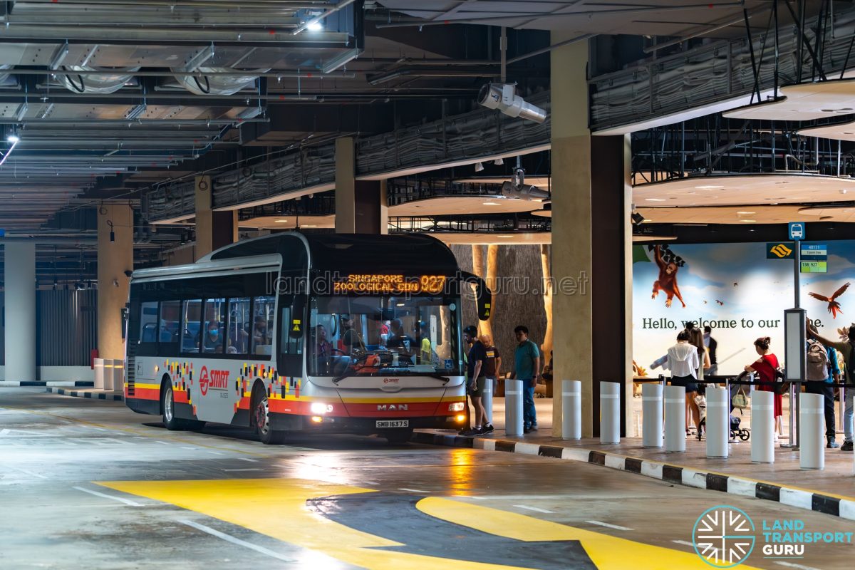 Bus 927 – SMRT Buses MAN A22 (SMB1637S) | Land Transport Guru