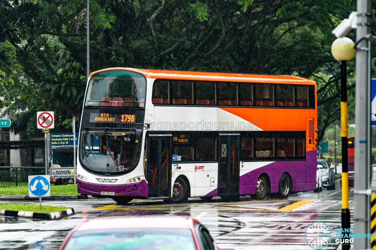 Bus 179B – SMRT Buses Volvo B9TL Wright (SBS3614K) | Land Transport Guru