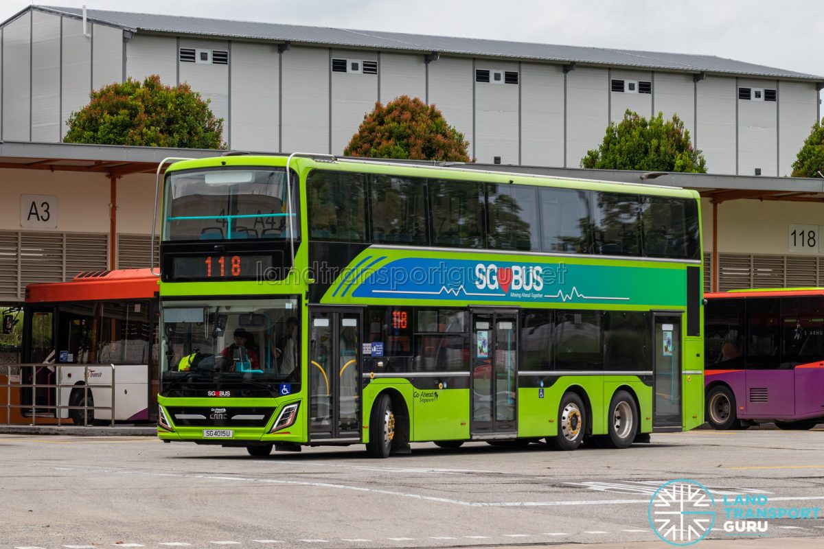 Bus 118 – Go-Ahead CRRC eD12 (SG4015U) | Land Transport Guru