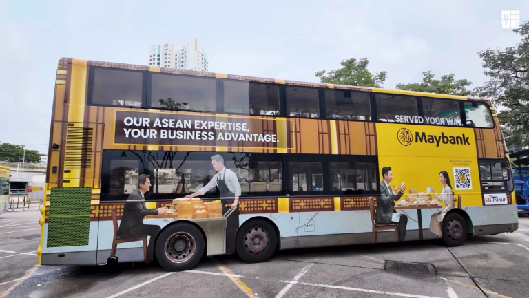 Maybank Full body bus advertising (Photo: Moove Media) | Land Transport ...