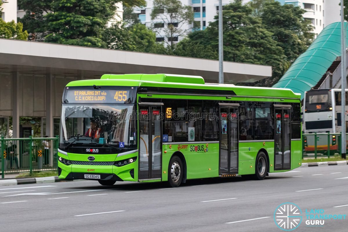 SMRT Bus Service 455 | Land Transport Guru