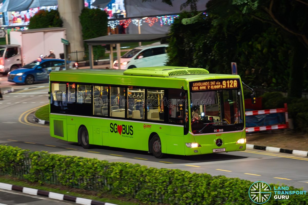 Bus 912A – SMRT Buses Mercedes-Benz OC500LE (SMB80D) | Land Transport Guru